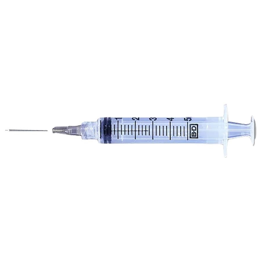 BD - 5mL Syringe/Needle Combo Luer-Lok Tip